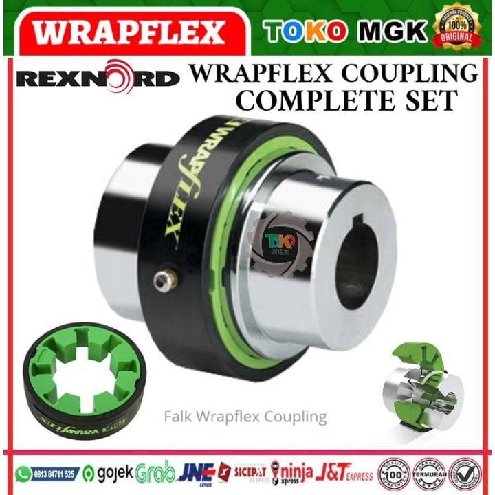 Jual WRAPFLEX 30 R10 MAX.BORE 70mm FALK COUPLING REXNORD SET KOPLING ...