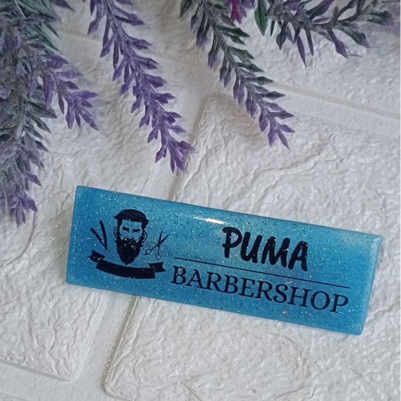 Jual Nametag Unik Pin Lucu Papan Nama Akrilik Resin Custom Warna MAGNET ...