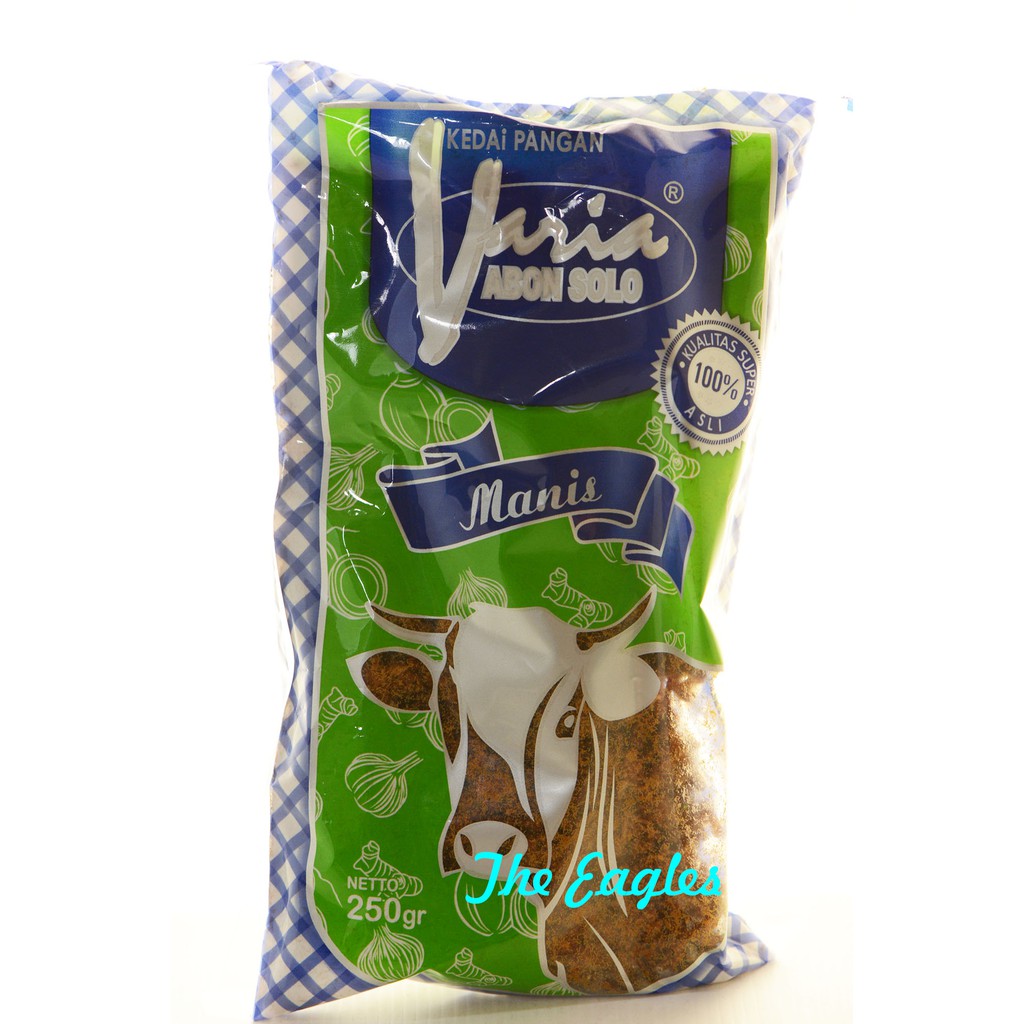 Jual Abon Sapi manis VARIA 250gr Oleh tradisional kas SOLO enak snack ...