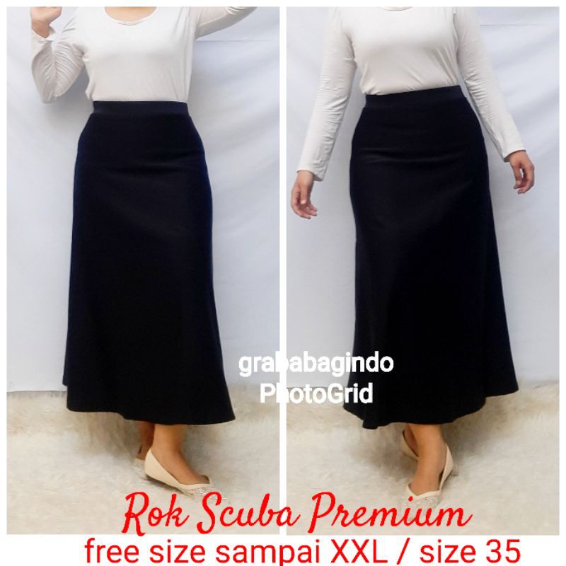 Jual ROK HITAM PANJANG PREMIUM A POLOS STANDAR DAN SUPER JUMBO BIG SIZE ...