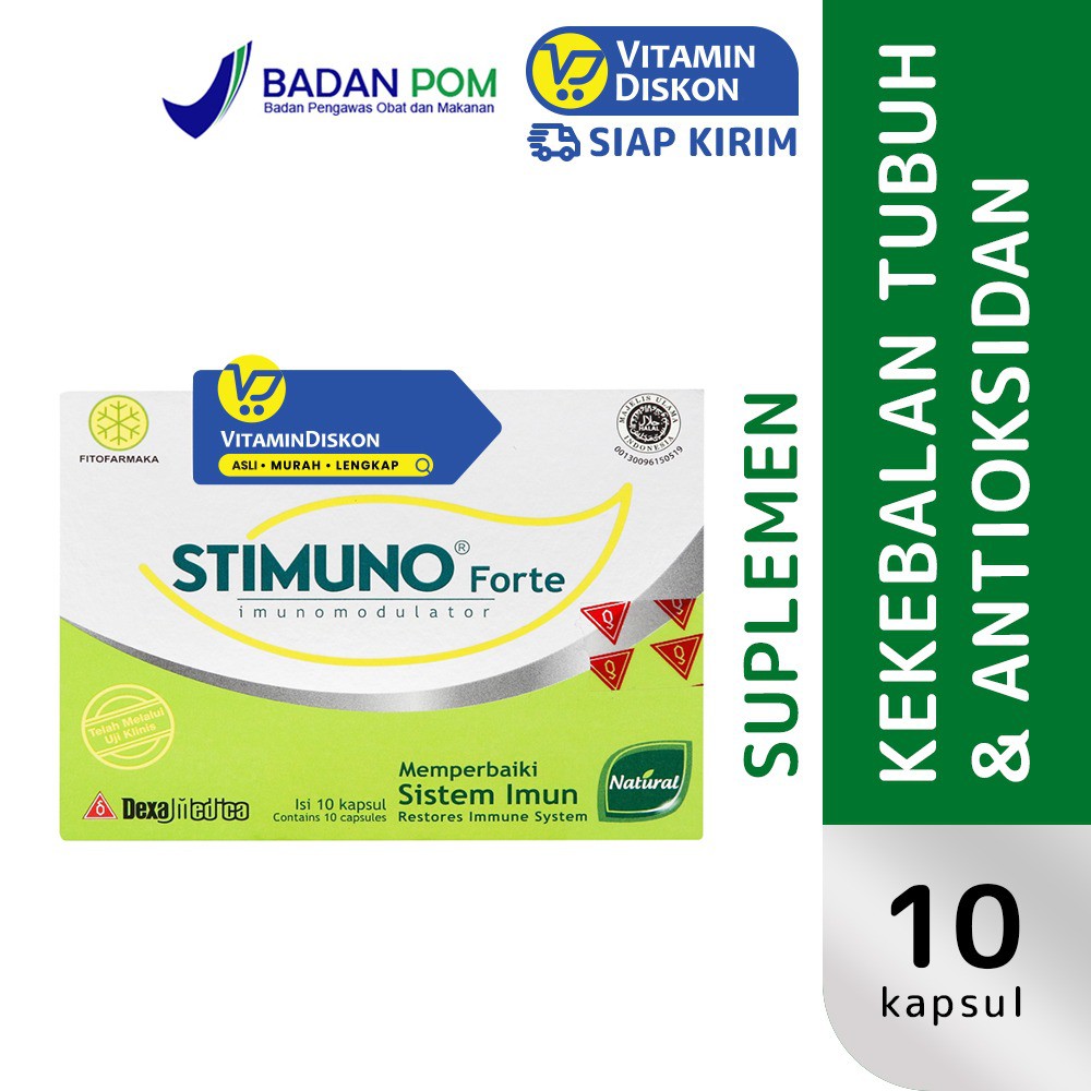 Jual Stimuno Forte 10 Kapsul | Suplemen Kekebalan Tubuh, Produksi ...