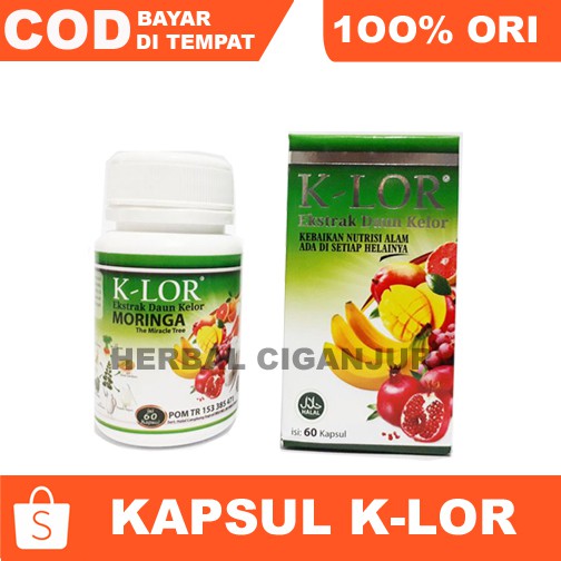 Jual Kapsul K–LOR Ekstrak daun kelor Anti Inflamasi/ Peradangan 60 ...
