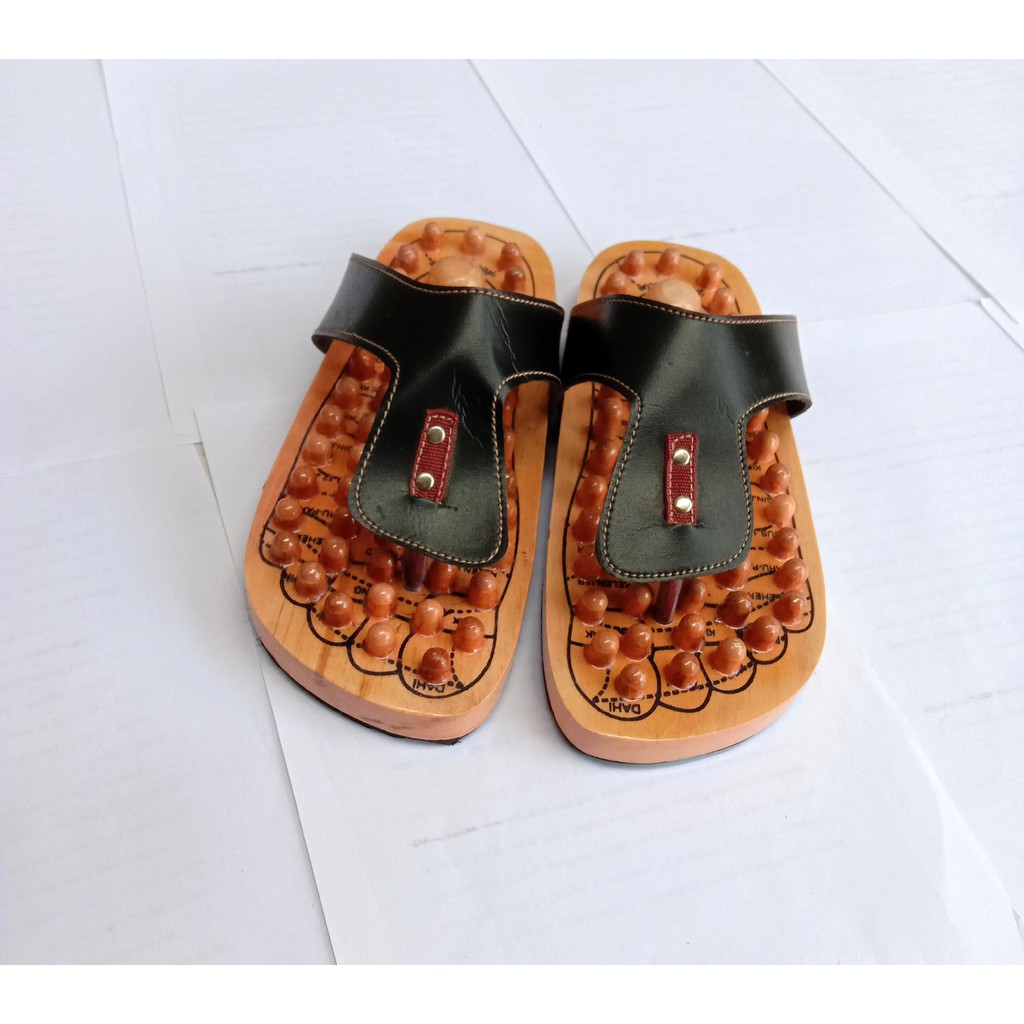 Jual Sandal Kesehatan Kayu Jepit Sendal Terapi Alas Kaki Rematik Refleksi Repleksi Reflexi ...
