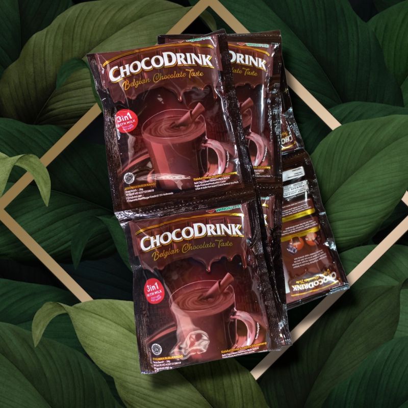 Jual ChocoDrink Belgian chocolate taste 3in1 chocodrink 1 Renceng isi ...