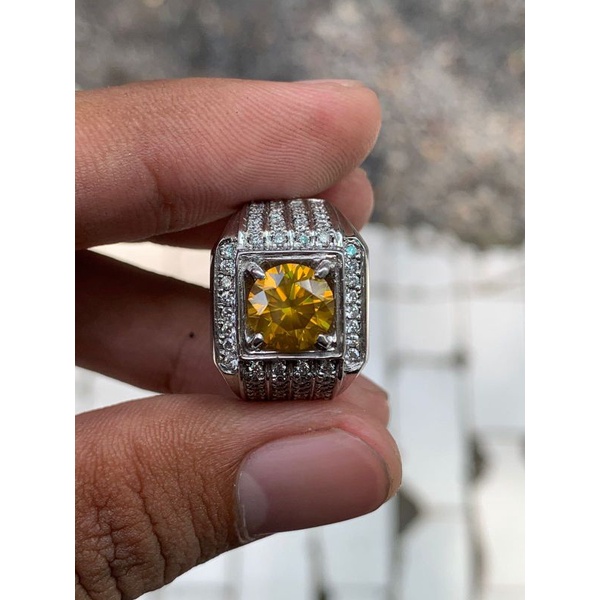 Jual natural batu permata berlian diamond eropa kuning | Shopee Indonesia