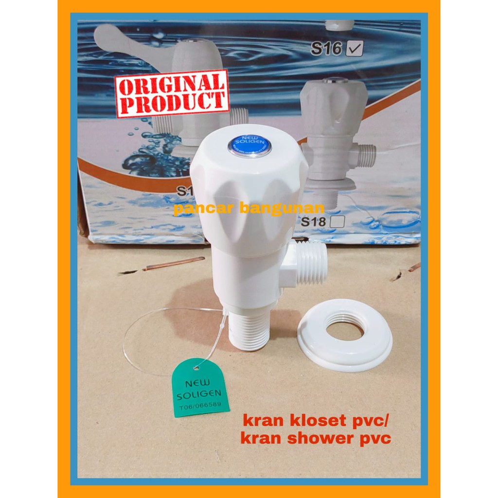 Jual KRAN KLOSET PVC SOLIGEN - KRAN SHOWER PVC - STOP KRAN KLOSET 1/2 ...