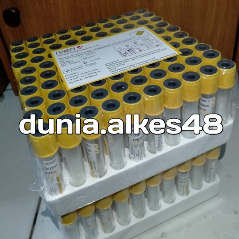 Jual Tabung Gel Clot Activator 3 ml Glass IVEN | Tabung PRP | Tabung ...