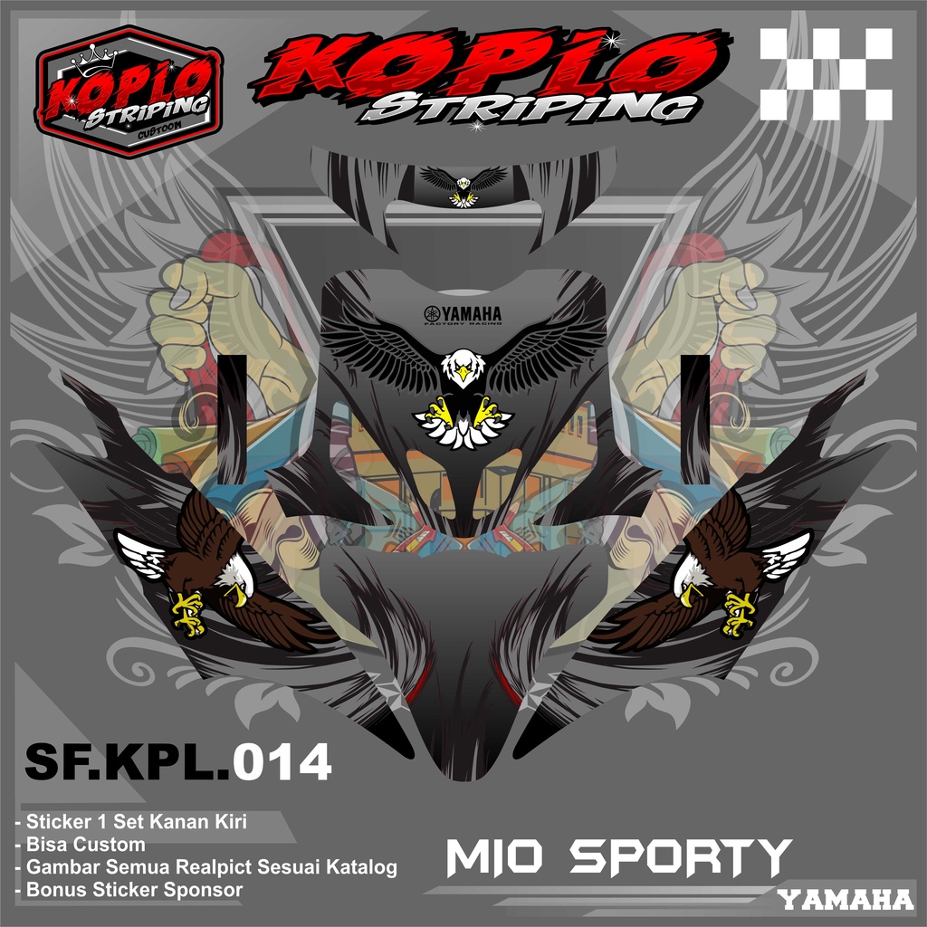 Jual Sticker Decal Full Body Motor Yamaha Mio Sporty - Sticker Decal ...