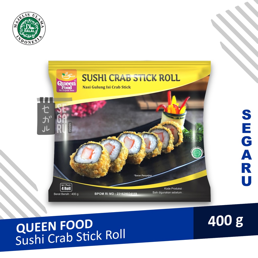 Jual Queen Food Japanese Sushi Roll Instant isi Tuna / Kani Crabstick ...