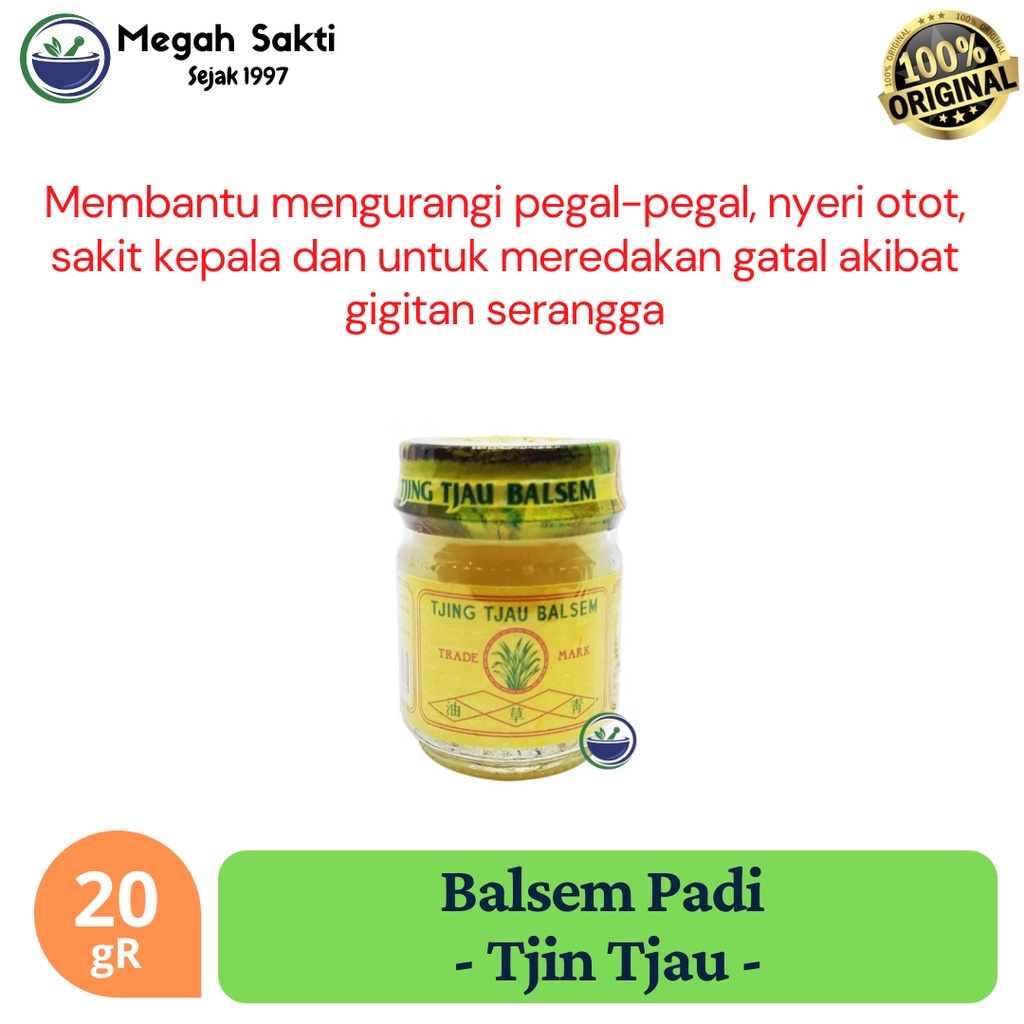 Jual MGS - Balsem Cap Padi / Tjin tjau balsem 20 gR - Pereda nyeri otot ...