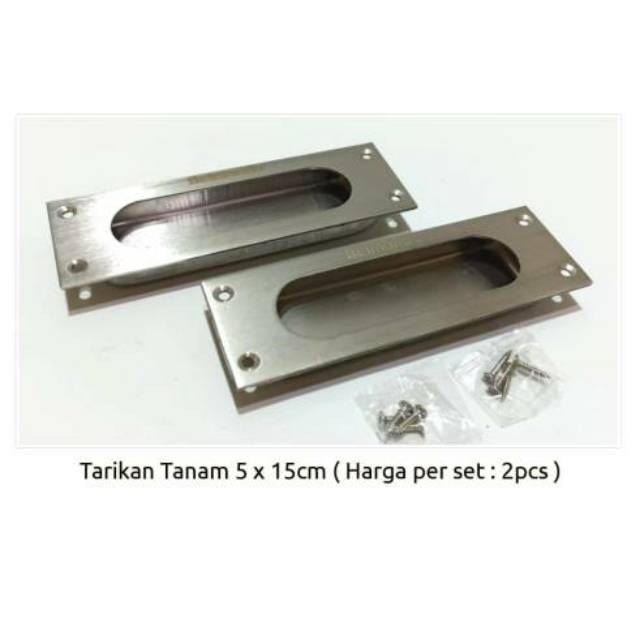 Jual Handle Tanam / 15 cm / Tarikan Tanam / Handle Geser / Tarikan ...