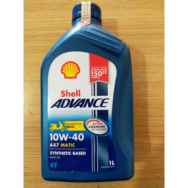 Jual OLI SHELL ADVANCE AX7 MATIC 1L | Shopee Indonesia