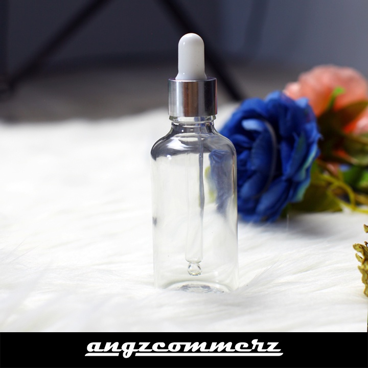 Jual Botol Kaca Pipet Dropper Serum Essence Kosong Amber Bening ...