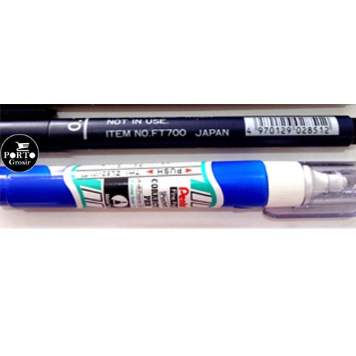 Jual Pentel Fine Point ZL62-W 7ML Tip-Ex Cair 7 ML Correction Fluid Pen ...