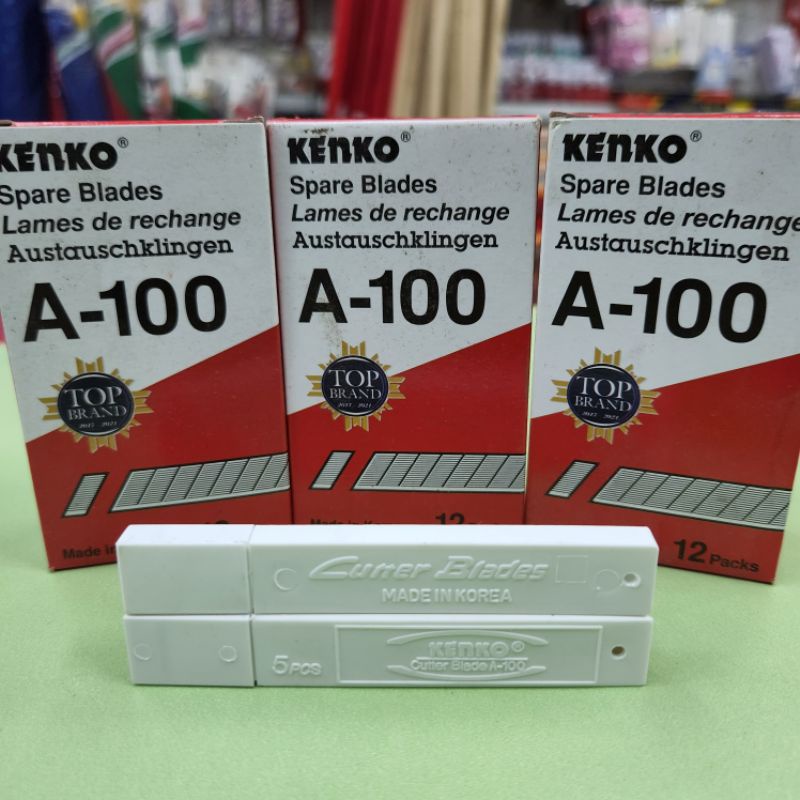 Jual Isi Cutter Kenko A100 / Refill Pisau Cutter A 100 / Isi Cuter Kecil A-100 (1Tube = 5 pisau ...