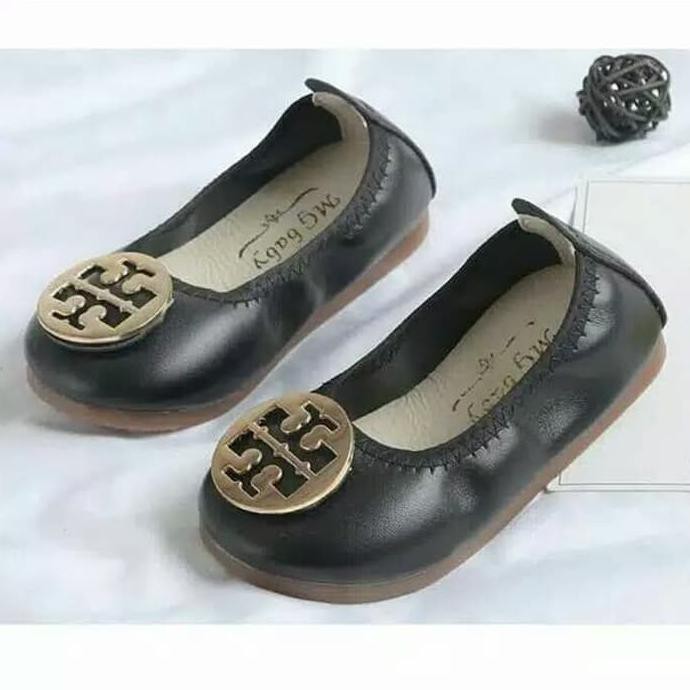Jual Sepatu Flat Balet Sekolah Pesta Tory Burch Merah Anak Perempuan ...