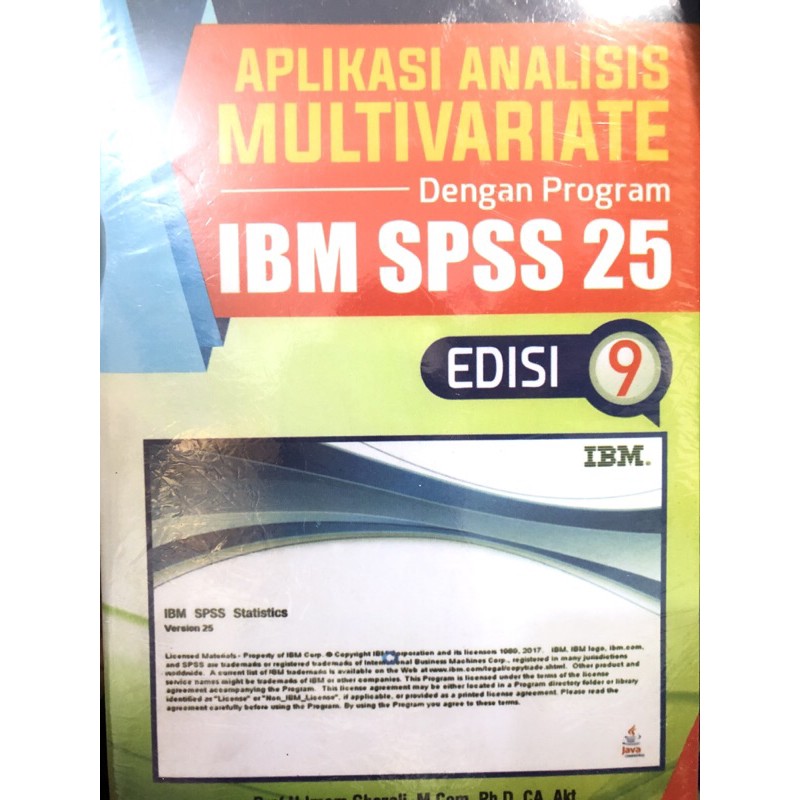 Jual aplikasi analisis multivariate dengan program ibm spss 25 imam ghozali | Shopee Indonesia
