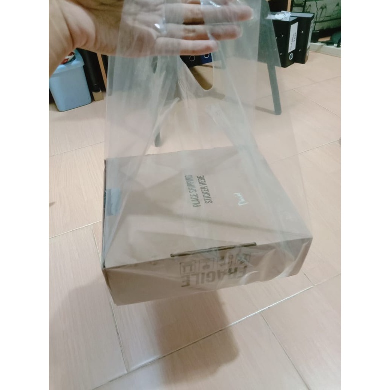 Jual Plastik PE Bening Transparan / Plastik Box uk 25 x 47 | Shopee ...