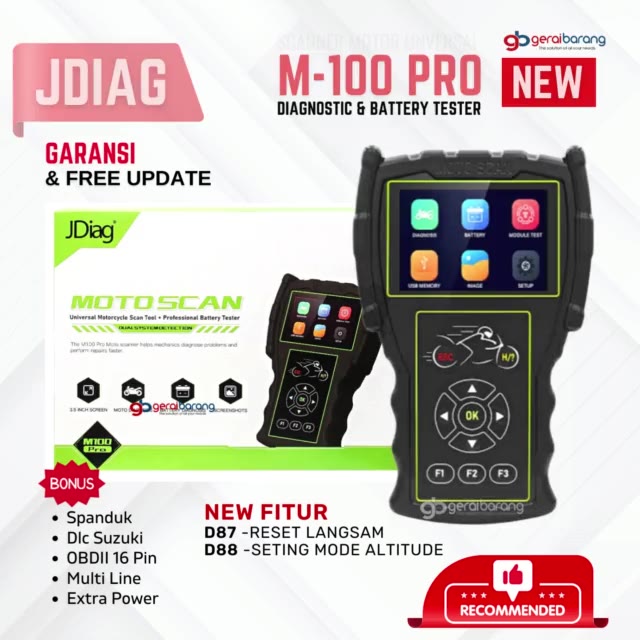 Jual Scanner Motor Injeksi JDiag Universal Diagnostik Scan Tool New-GB ...
