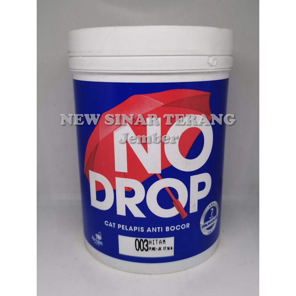 Jual Cat No Drop Waterproof 003 Hitam 1 Kg (utk Wilayah Sumsel, Lampung ...