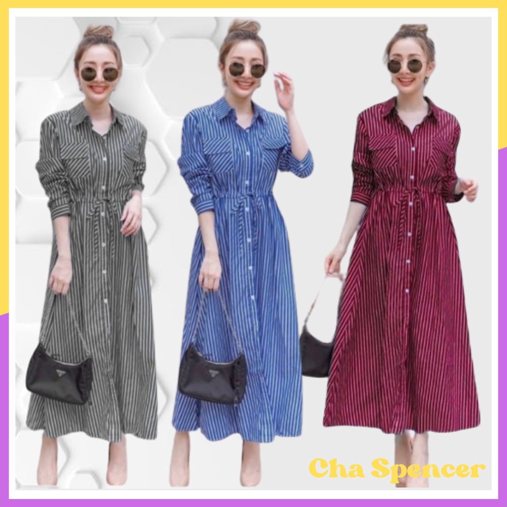 Jual Baju Dress Salur Sarinah Pesta Kondangan Natal Wanita Dewasa Simpel Trendy Modern Murah ...