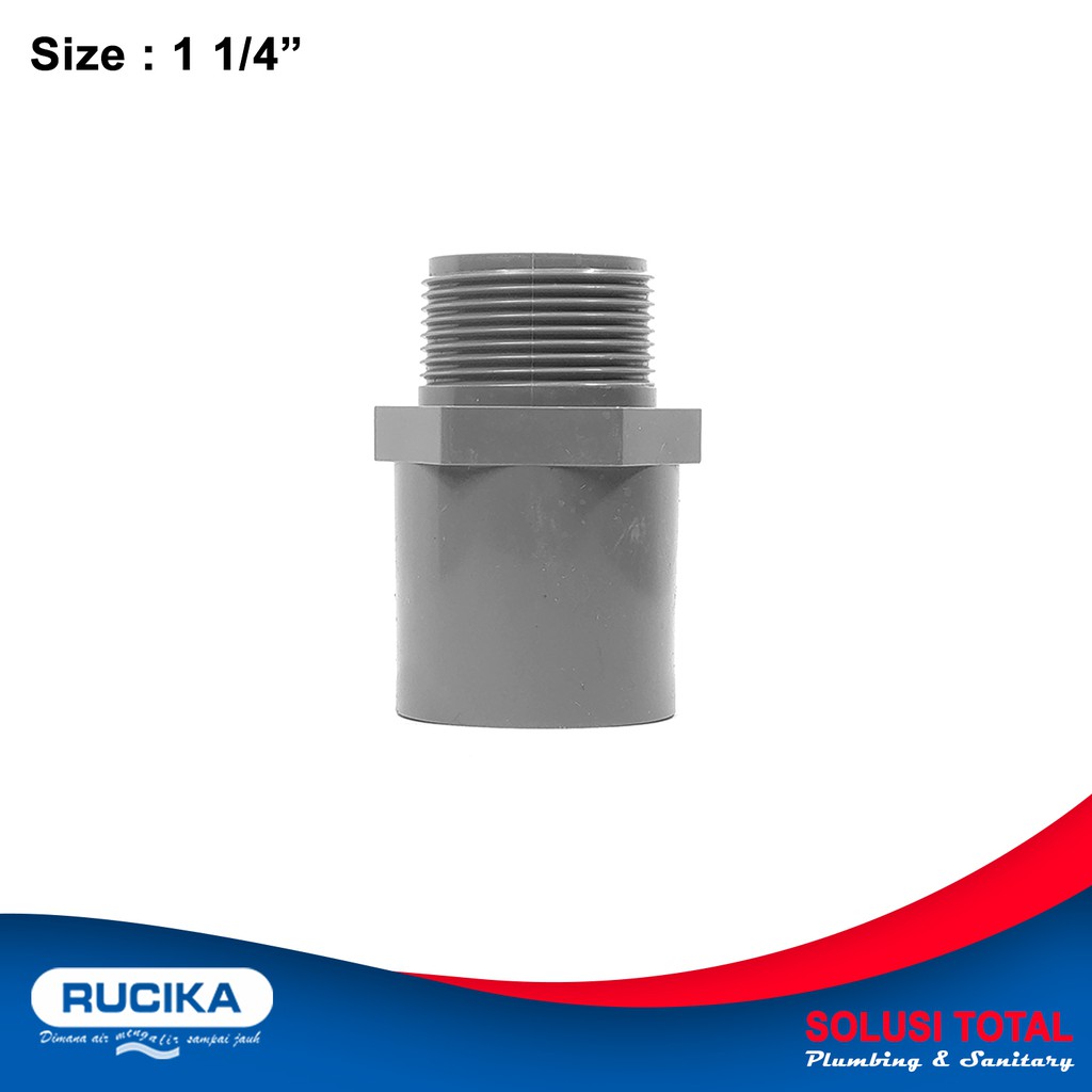Jual SDL 1 1/4" RUCIKA / Sock Drat Luar / Valve Socket 1 1/4 Inch PVC ...