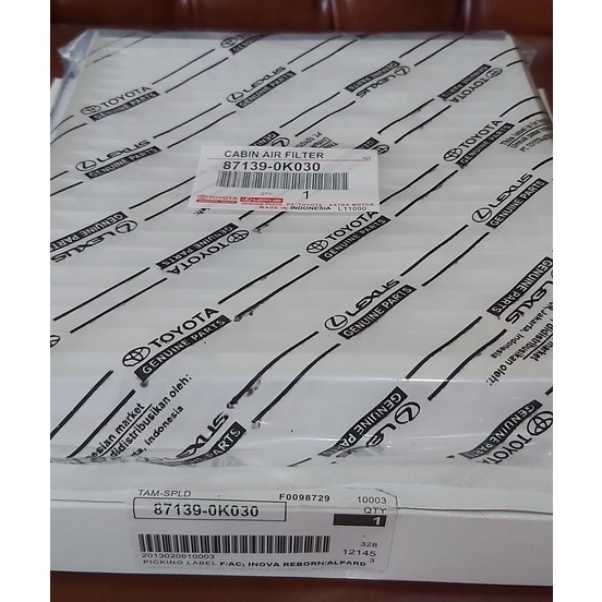 Jual AIR CONDITIONER FILTER AC / FILTER KABIN MOBIL INOVA REBORN ...