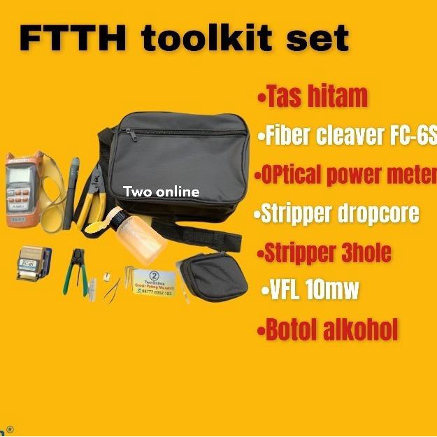 Jual Ftth Tool Kit Set Lengkap Opm Vfl Cleaver Fo Fiber Optik Toolkit ...