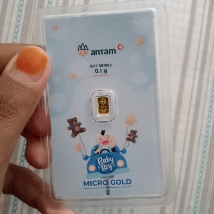 Jual Micro Gold Emas Kita 0,1 Gram 0.1 Gr Resmi Antam x Hartadinata ...