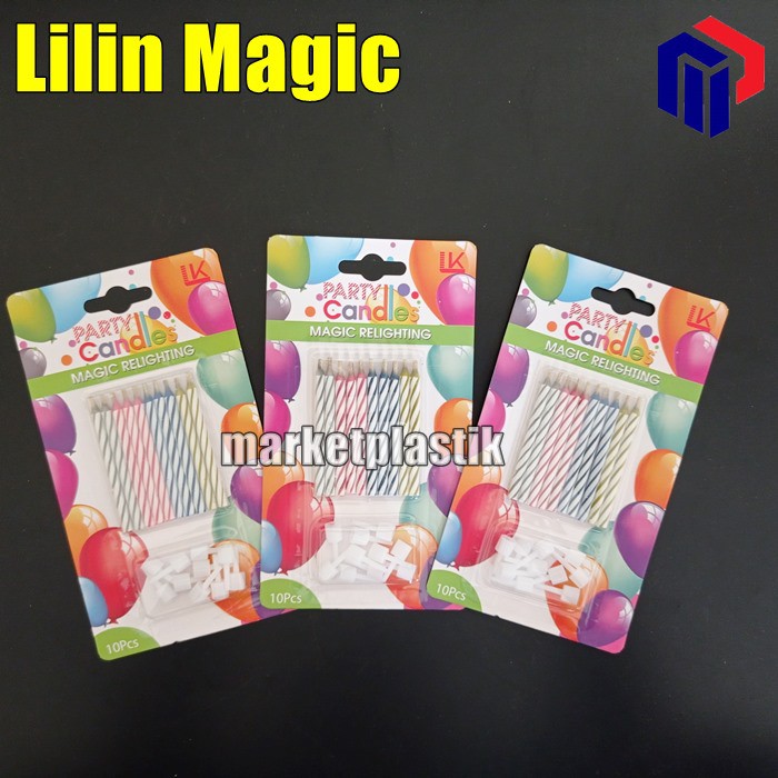 Jual Lilin Ultah Magic/Magic Candle/Lilin Ajaib/ Lilin Kue 10 Batang ...