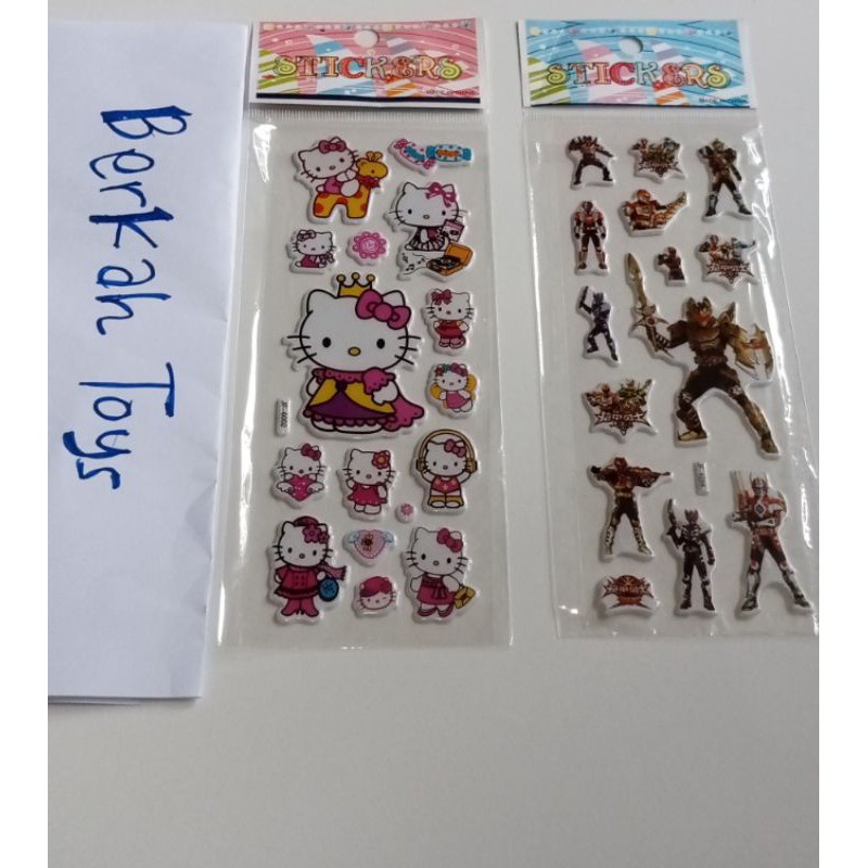 Jual Stiker Sticker Tempel Tempelan Anak Timbul 3d Karakter Ukuran ...
