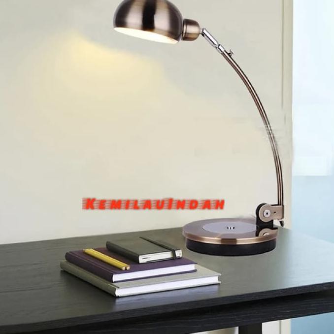 Jual Lampu Meja Belajar Stainless Led Bohlam Table Lamp Minimalis Baca ...