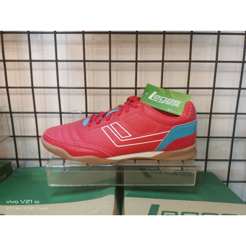 Jual Sepatu League Legas Cowo Futsal Merah Pria Meister La Original ...