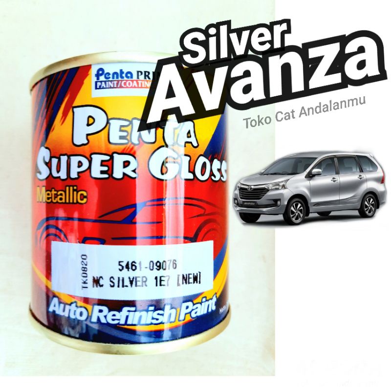 Jual Cat Duco Penta Super Gloss NC Silver 1E7 New Silfer Avanza ...