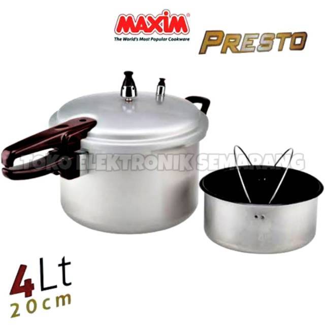 Jual PANCI PRESTO MAXIM 4 LT 20 cm Pressure Cooker Maxim 4 Liter | Shopee Indonesia