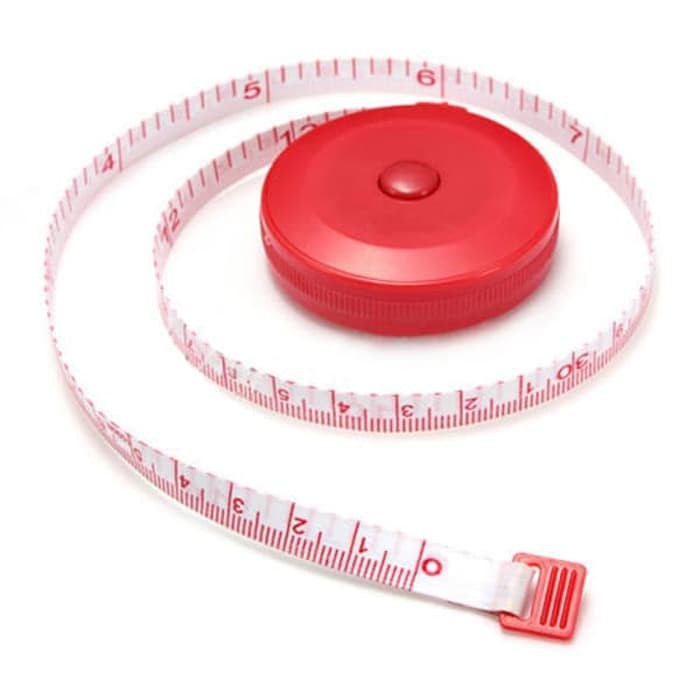 Jual Meteran 1.5M Gulung Mini Roll Otomatis Kain Alat Ukur Jahit Baju ...