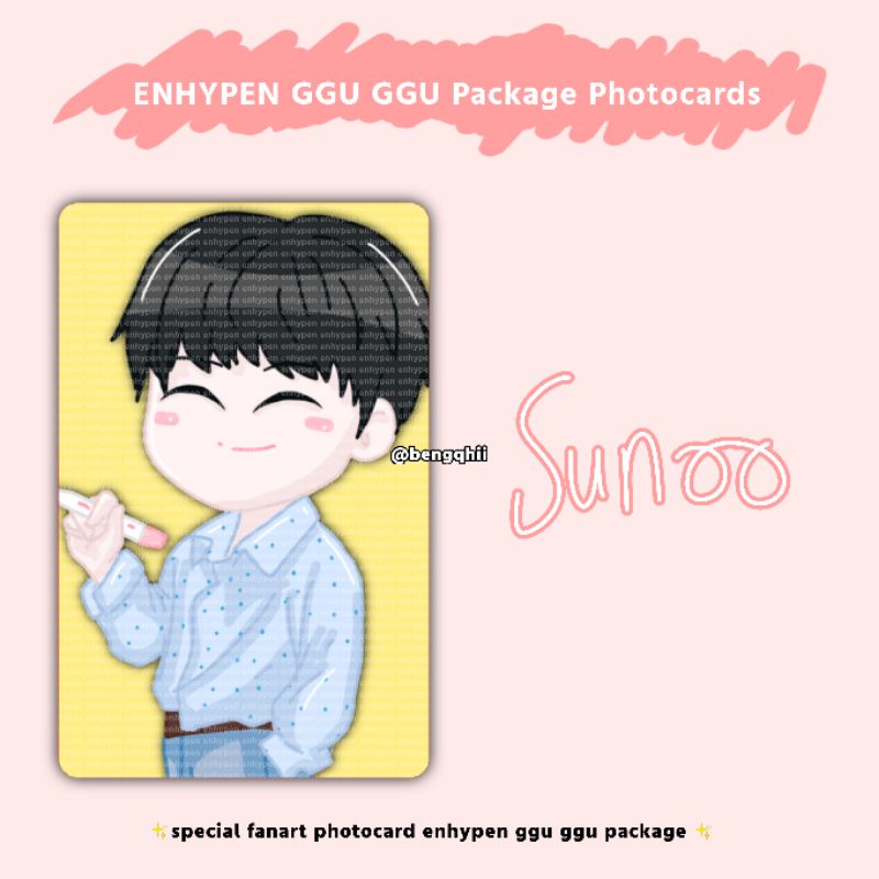 Jual ENHYPEN ggu ggu package photocard (heeseung, jay, jake, sunghoon, sunoo, jungwon, ni-ki ...