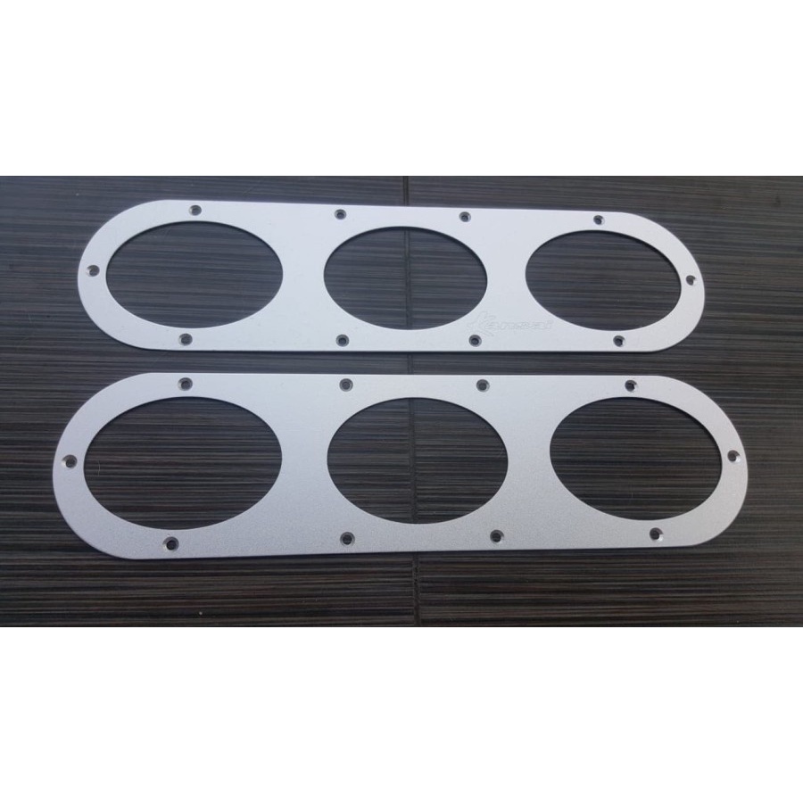Jual DIFFUSER BUMPER 3 HOLES SILVER HITAM DIFFUSER BOLONG BELAKANG ...