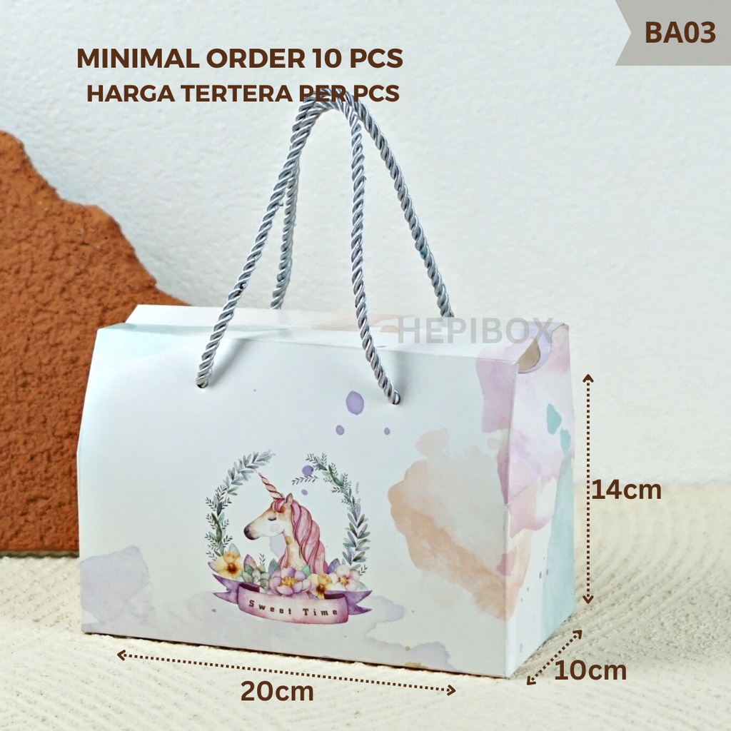 Jual Box snack Ulang Tahun anak / kotak snack Ulang tahun anak / Paper Bag Multifungsi Paperbag ...