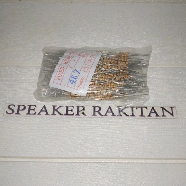 Jual Resistor 4K7 ohm 1/2 Watt - R 4K7ohm 1/2Watt (500pcs) | Shopee ...