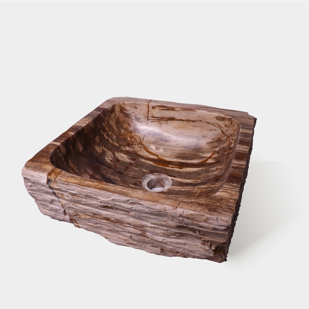 Jual Wastafel Fosil Kayu Estetik| Petrified Aesthetic Sink | Shopee ...