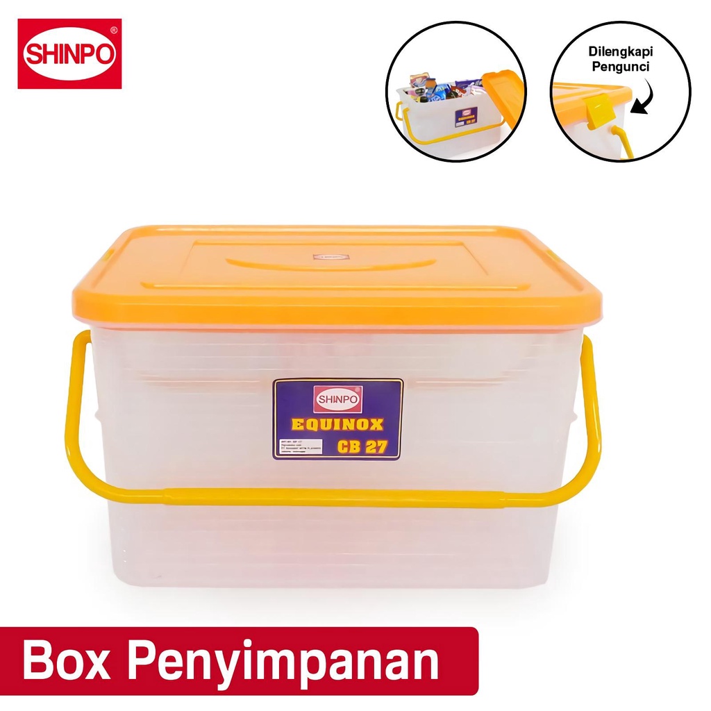 Jual SHINPO Box Penyimpanan Kontainer Plastik 27 L Equinox Container ...