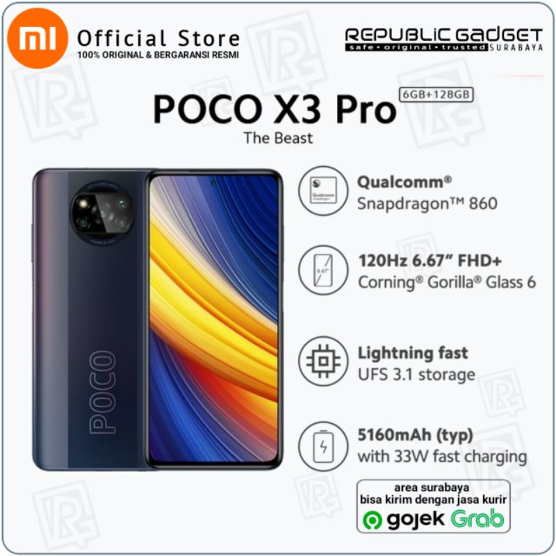 Jual POCO X3 Pro (6GB + 128GB) Snapdragon™ 860 48MP AI AI Quad Kamera ...
