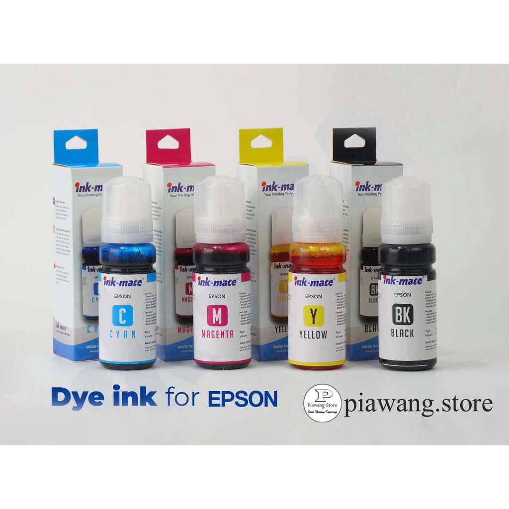 Jual Tinta Ink-mate paket 4 warna cocok untuk semua tipe printer EPSON | Shopee Indonesia