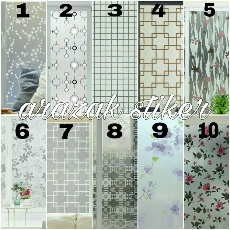 Jual stiker kaca sanblast/sticker kaca/stiker kaca jendela/sticker kaca ...