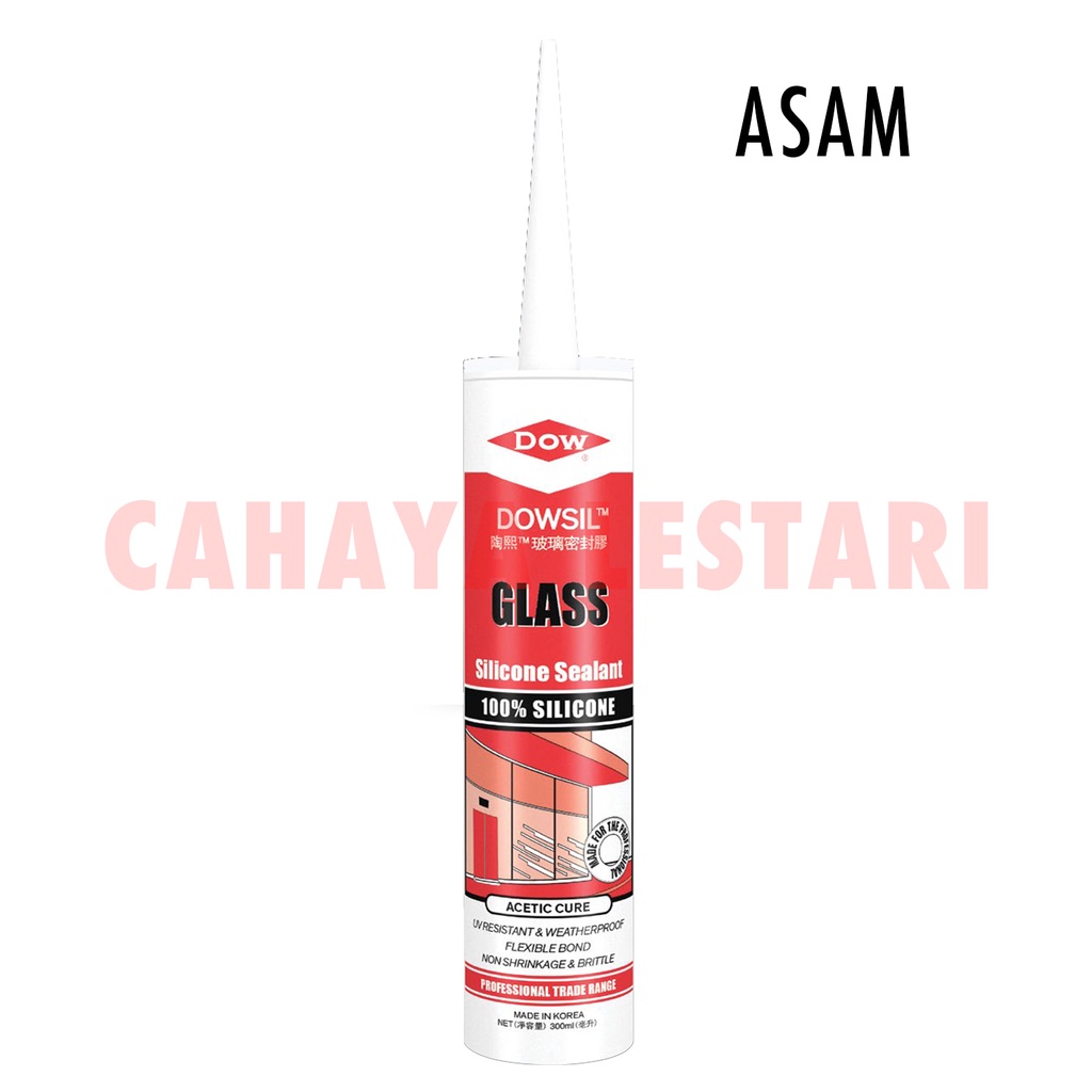 Jual Sealent / Lem Silicone / Lem Kaca / Aquarium DOWSIL ASAM (Dow Corning) | Shopee Indonesia