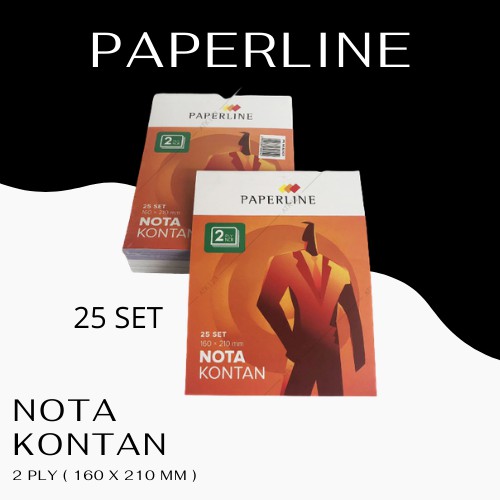 Jual Nota Kontan Paperline Besar 2 PLY NCR 25 Set - 160 x 210 mm ...