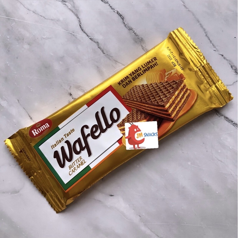 Jual [PROMO!!] Wafello Wafer Italia 21gr SATUAN - roma wafer nikmat ...