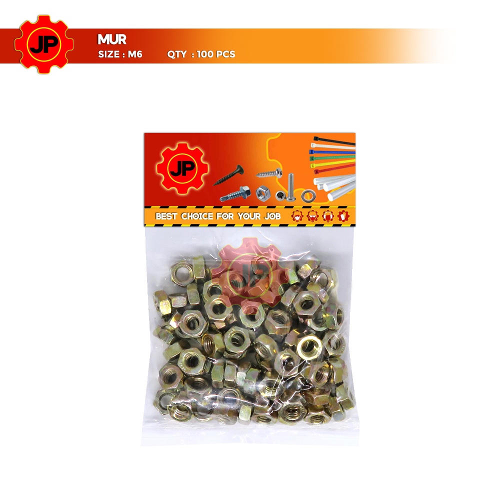 Jual MUR M 6 - MUR BAUT JP M6 ISI 100 PCS | Shopee Indonesia