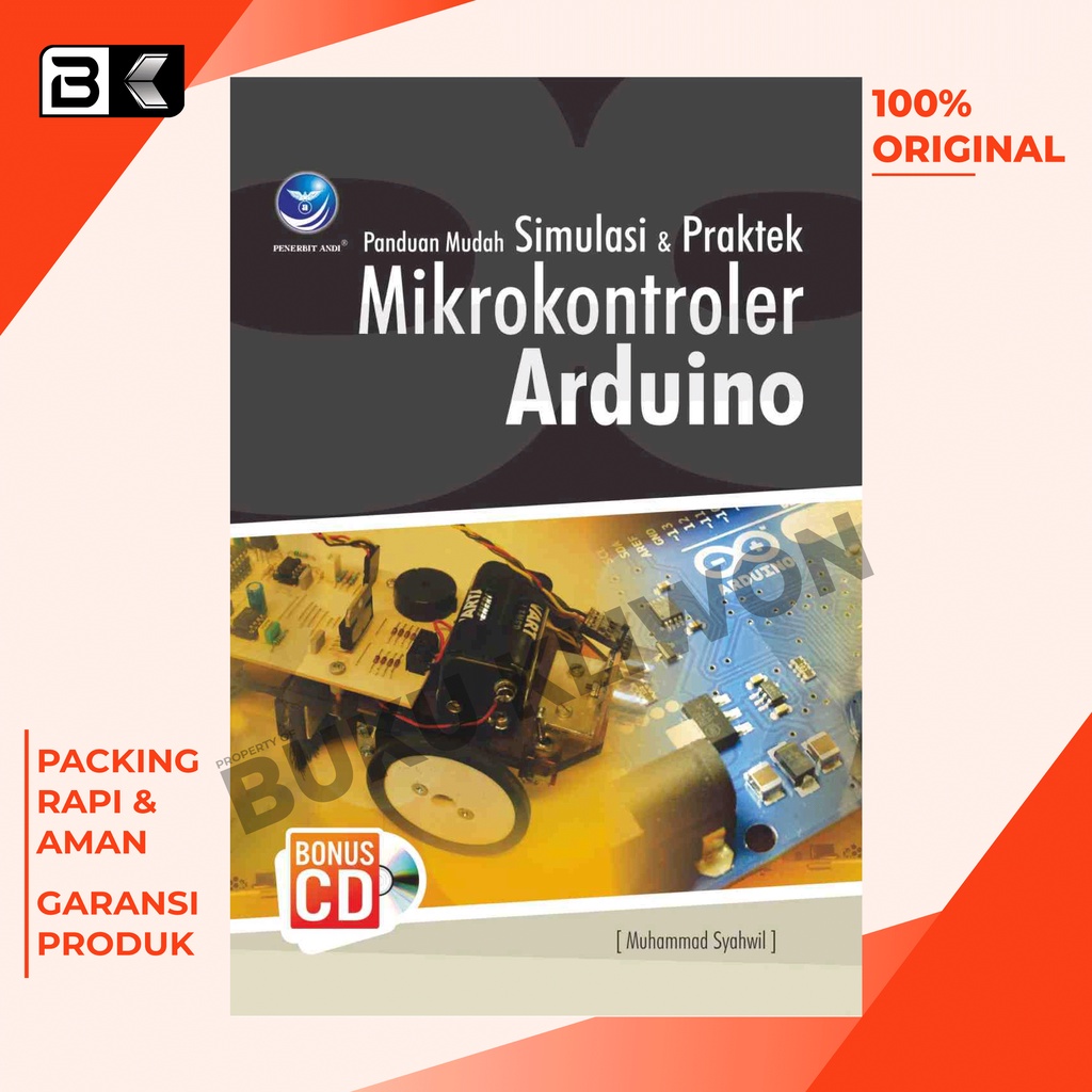 Jual Buku Panduan Mudah Simulasi Dan Praktek Mikrokontroler Arduino Cd